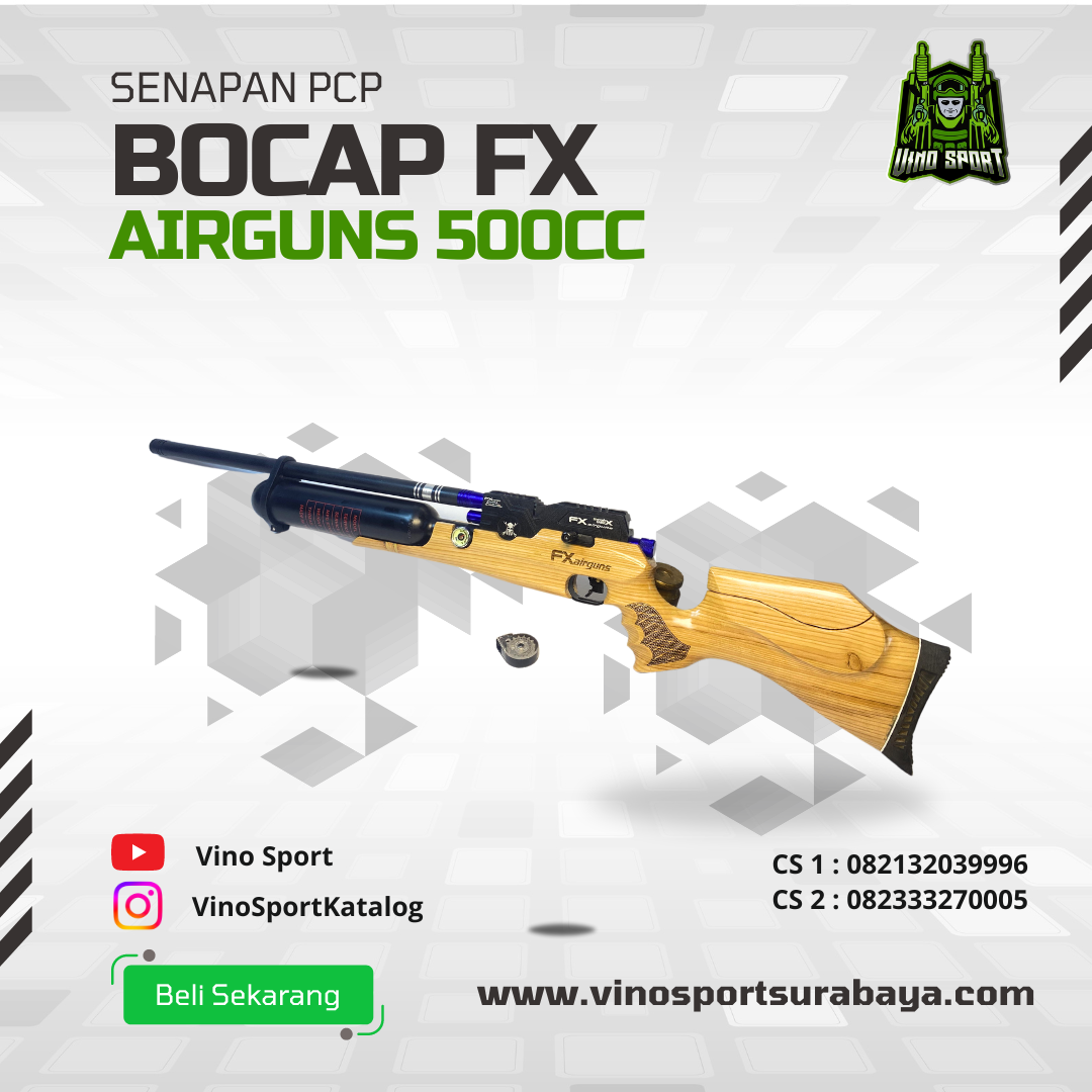 BOCAP FX AIRGUNS 500CC | Vino Sport Surabaya
